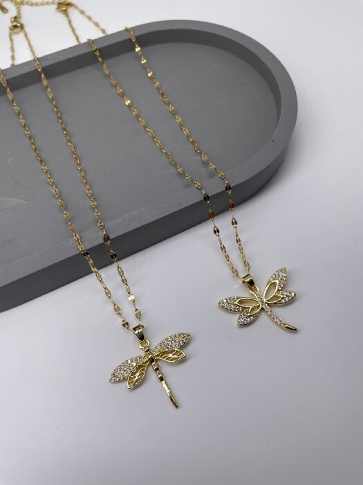 Dragonfly sparkly chain :: www.acsforyou.cz