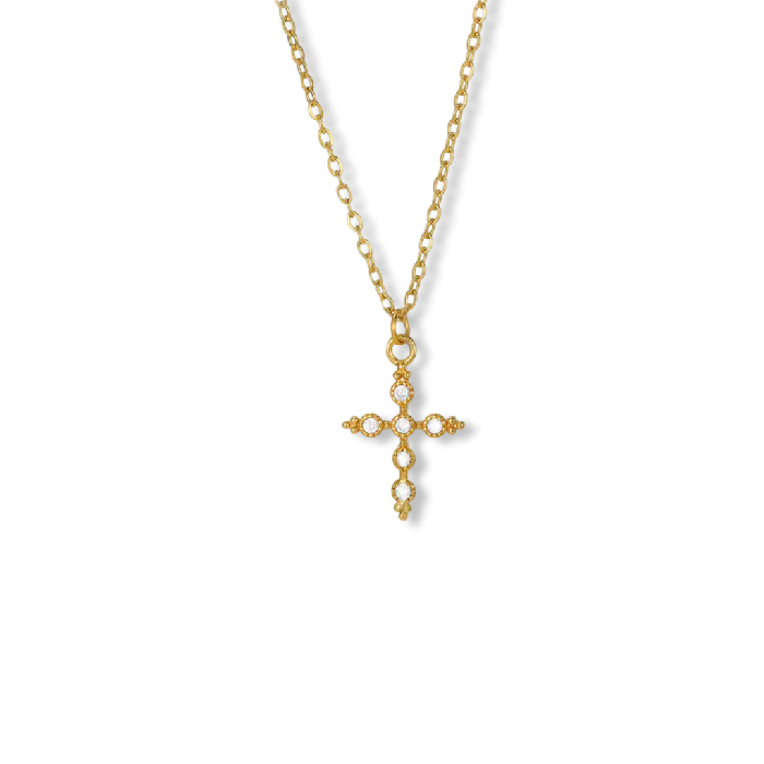 Mini sparkly cross chain :: www.acsforyou.cz